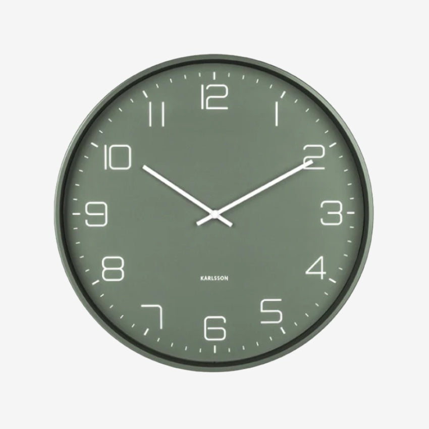 Karlsson Lofty Wall Clock | Matte Green | Wonder Room