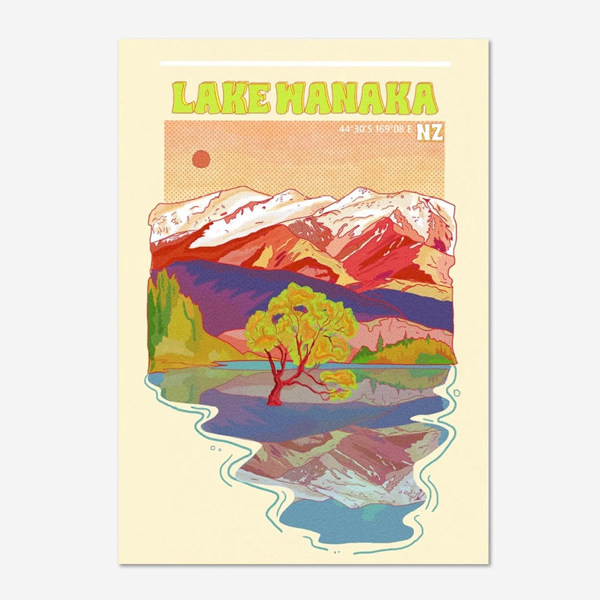 The Rambling Shell Lake Wanaka Art Print | Wonder Room
